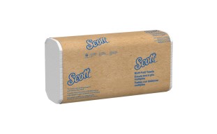 Scott® Low Wet Strength Towels, Multifold, 1-Ply, White, 255 Sheets ...