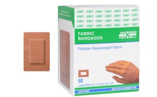 Safecross First Aid® Fabric Bandages, Large Patch, Heavyweight, 5.1 X 7 ...