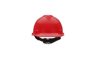 MSA V-GARD HARD HAT 1-TOUCH, RED | Bunzl Safety